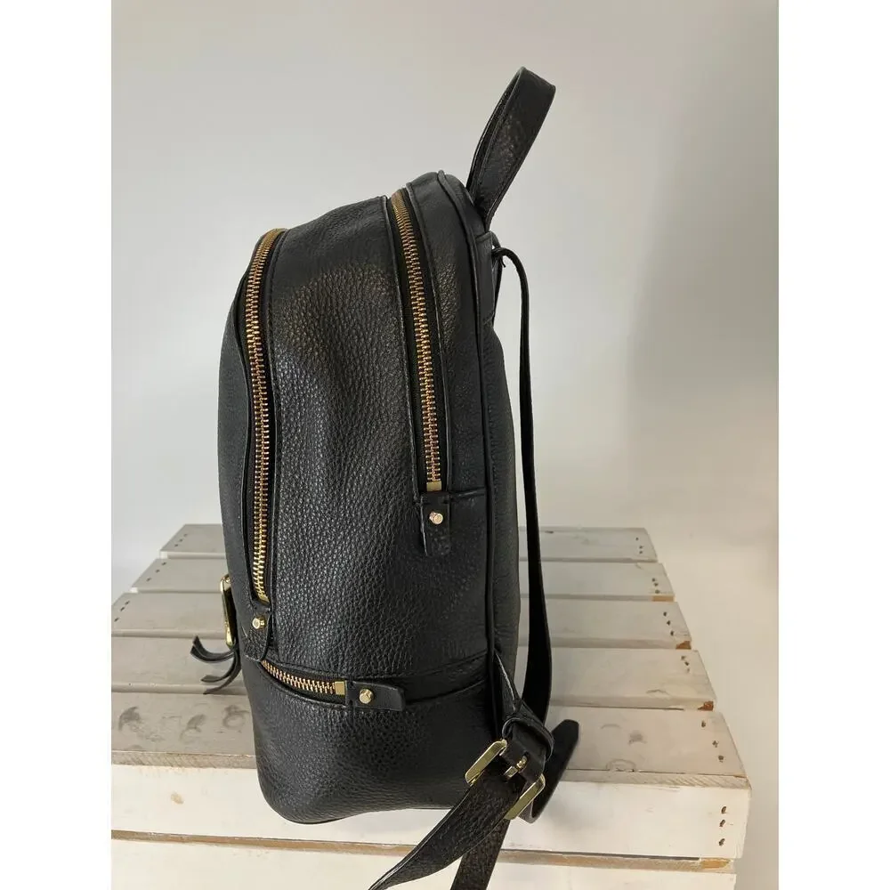 Michael Kors | Bags | Michael Kors Large Black Pebbled Leather Womens ...
